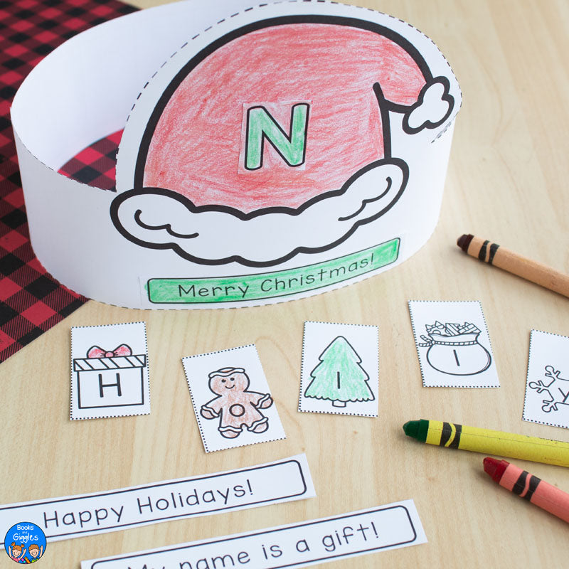 December Name Practice Worksheets and Activities – Books and Giggles