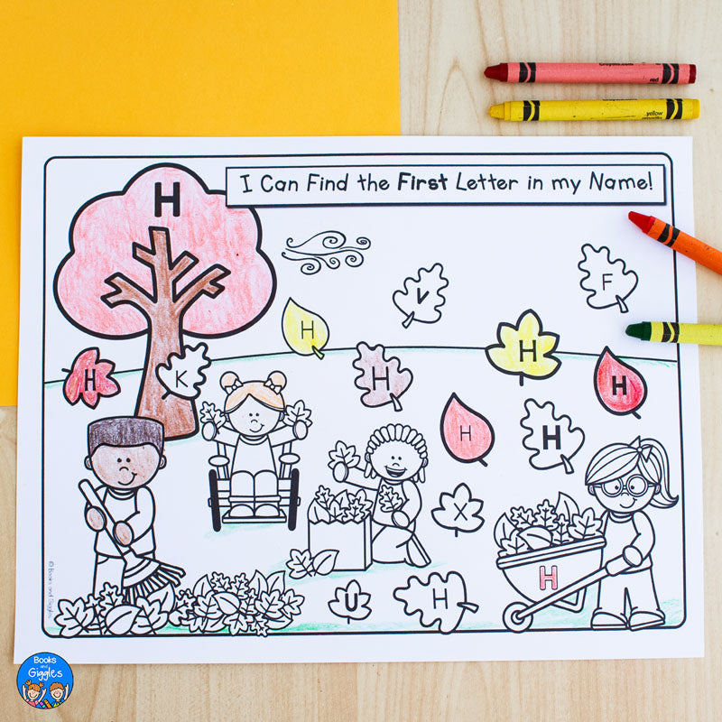 September Name Practice Worksheets and Activities – Books and Giggles