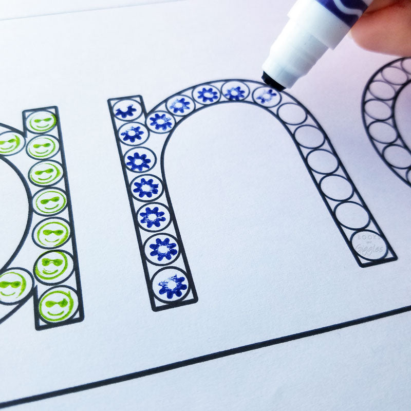 Pre-Primer Sight Word Worksheets for Stamp Markers – Books and Giggles